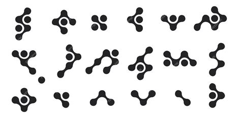 원 모양을 연결하는 패턴 메타볼 점 아이콘 통합 기술 기호 추상적인 점 움직임 전환 연결된 둥근 어리 터 텍스처 일러스트레이션 고립 된 색 배경 프리미엄 벡터