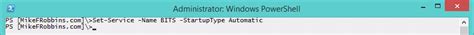 Checking And Setting The Start Mode Of A Windows Service With Powershell Mikefrobbins