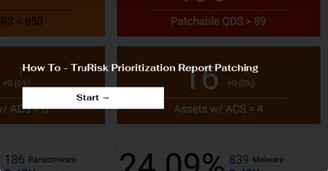 How To Trurisk Prioritization Report Patching