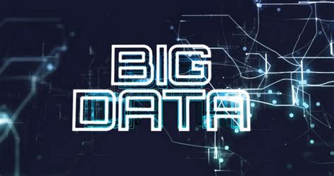 Animation Of Big Data Text With Navigation Pattern Over Black Background Stock Video Video Of