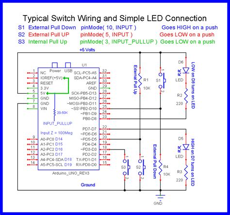 Is A Pullup Resistor Always Required For A Switch General Electronics Arduino Forum