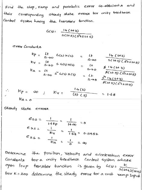 Problems On Static Error Constants Pdf