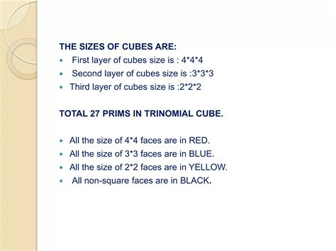 Pstti Montessori Method Trinomial Cube Pptx