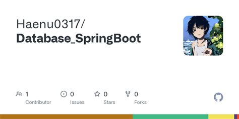 github haenu0317 database springboot