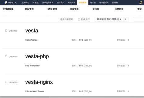 VestaCP 完整更新升級教學 清晨小農夫