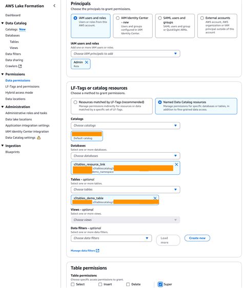 build a data lake for streaming data with amazon s3 tables and amazon