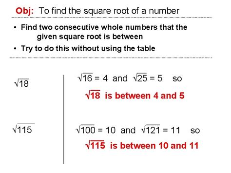 Square Roots By Definition 25 Is The Number