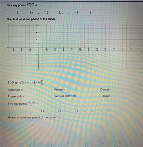 Solved 172 PreCalculus Trigonometry Graphing Trigonometric Chegg Com