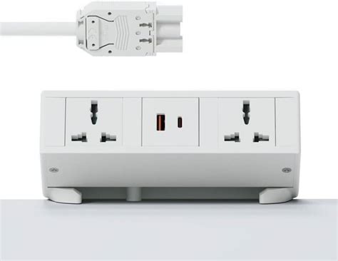 Workspace Interlink Power Module 2 Power Socket With Superior Surge Protection 2 Fast Charging