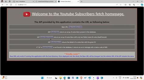 Module 4 Almabetter Capstone Project Get Youtube Subscribers Backend Development Youtube