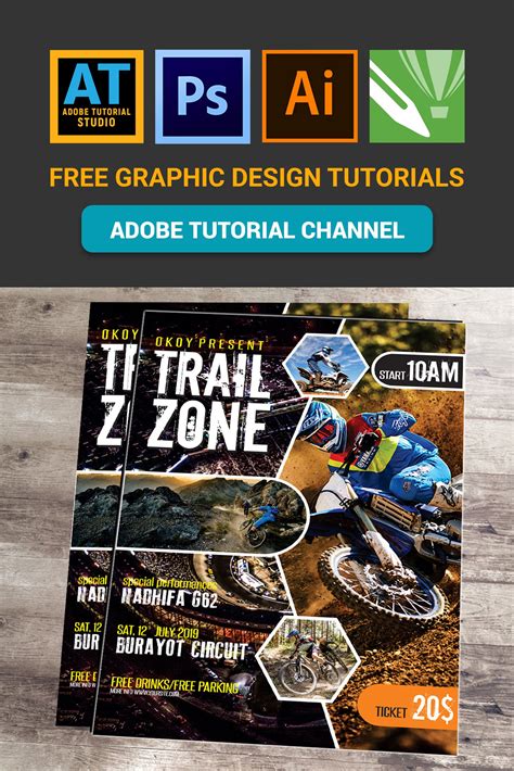 How To Design Sport Event Flyer In Coreldraw Event Flyer Coreldraw Adobe Tutorials