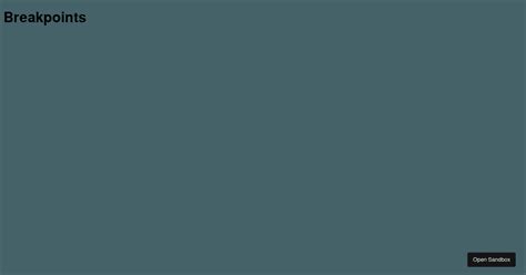 breakpoints codesandbox