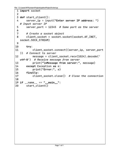 Tcp Client Server Pdf