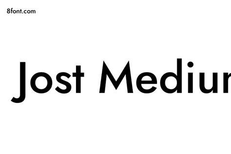 Jost Medium Font Free Font Download