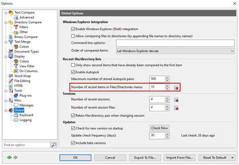 PrestoSoft Blog ExamDiff Pro Recently Compared Files Directories