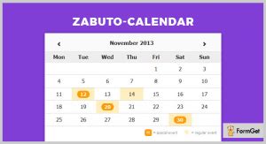 Best Jquery Calendar Plugins Free And Paid Formget