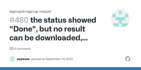 The Status Showed Done But No Result Can Be Downloaded Using Online Eggnog · Issue 480