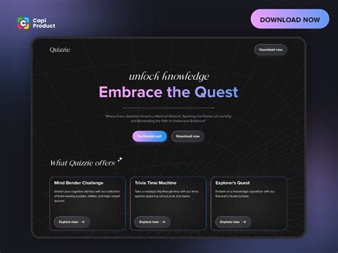 Quiz Web Glowing And Gradient Text Style Figma