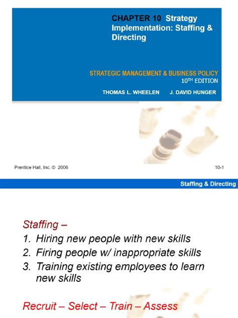 Strategy Implementation Staffing And Directing Pdf