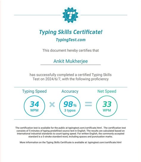 Ankit Mukherjee On Linkedin Typingskills Typing Skills Achievement