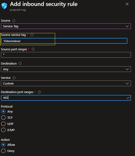 Use Network Security Groups With Service Tags In Azure Ai Video Indexer