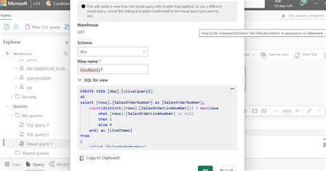 fabric relationship between sql query column and table column microsoft qanda