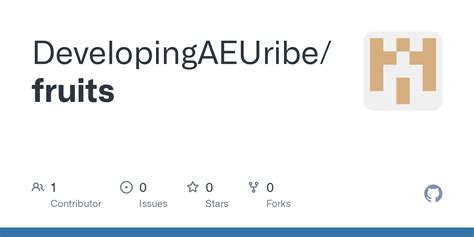 GitHub DevelopingAEUribe Fruits