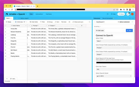 Connect Airtable To Openai Api Without Using 3rd Party Tools Airtable