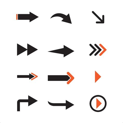 Premium Vector Arrows Set Vector