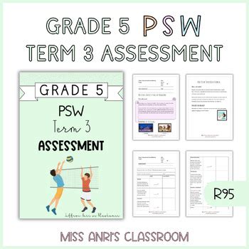 Grade PSW Term Assessment Project By Miss Anri S Classroom