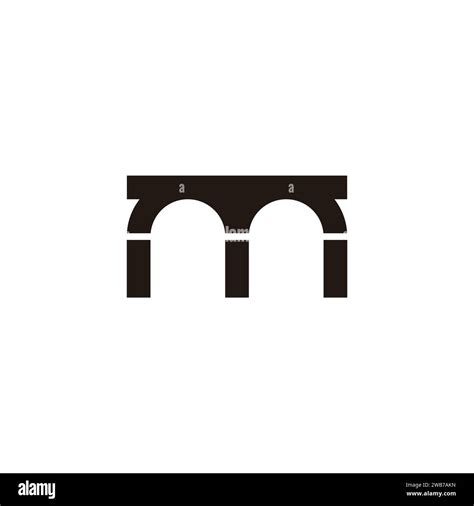 Letter M Building Post Symbol Logo Vector Stock Vector Image And Art Alamy