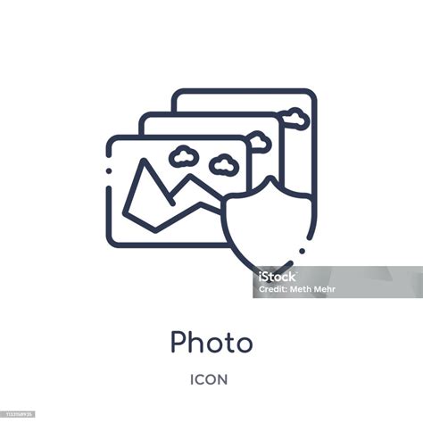 Linear Photo Icon From Gdpr Outline Collection Thin Line Photo Icon