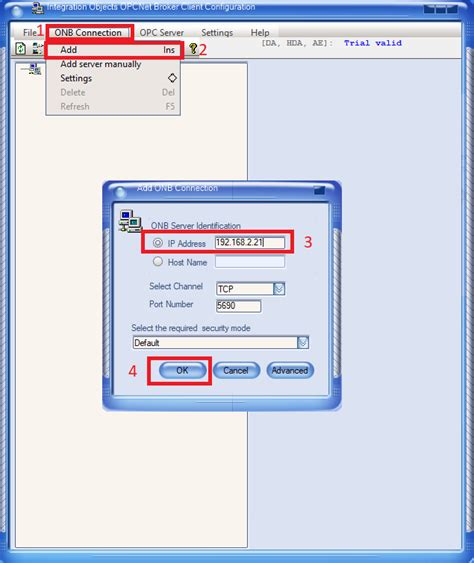 Secure Opc Client Server Communication Configuring A Tunnel With