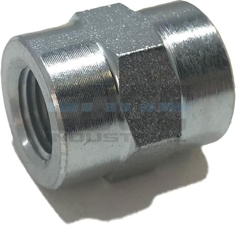steel coupling 1 8 female npt fnpt hydrualic fuel air water