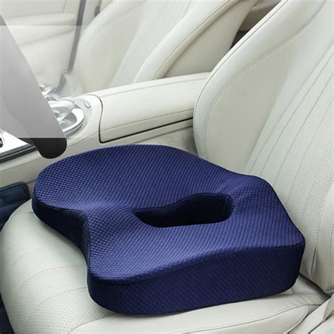 자동차 지원 엉덩이 좌석 쿠션 자동 메모리 폼 사무실 의자 쿠션 자동차 좌석 허리 정형 외과 베개 자동차 마사지 등 패드