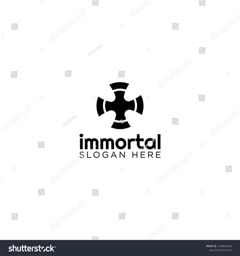Immortal Sign Abstract Logo Vector Concept Stock Vector Royalty Free
