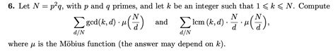 Solved Let N P2q ﻿with P ﻿and Q ﻿primes And Let K ﻿be An