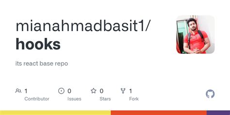 Github Mianahmadbasit Hooks Its React Base Repo