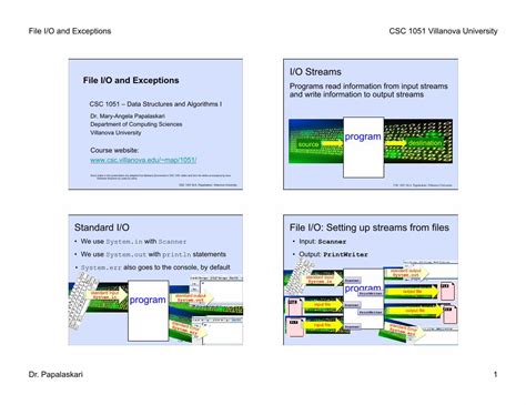 Pdf Io Streams File Io And Exceptionsmap1051s1812exceptions4uppdffile Io And Exceptions