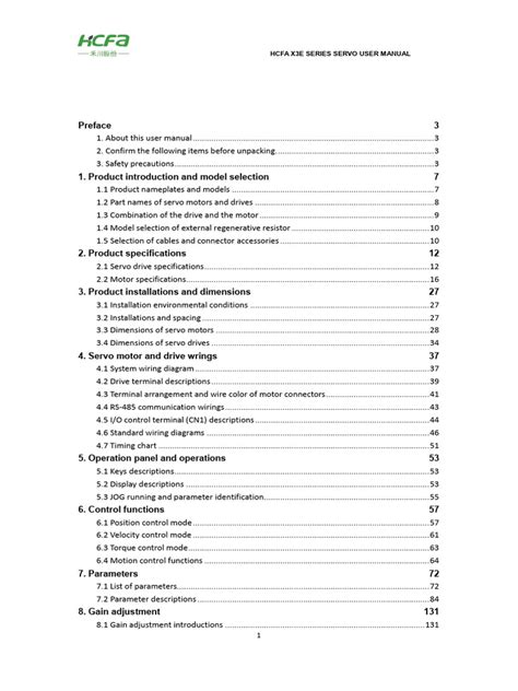 Hcfa Sv X3e Series Servo Manual V4 01 Pdf Electrical Wiring Electrical Connector