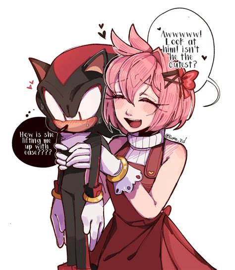 Amy Rose And Shadow The Hedgehog Sonic Drawn By Kumo Zd Danbooru