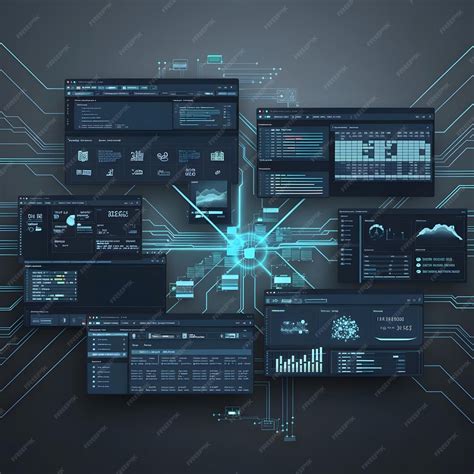 Futuristic Big Data Visualization Graphics Perfect For Modern Business And Analytics