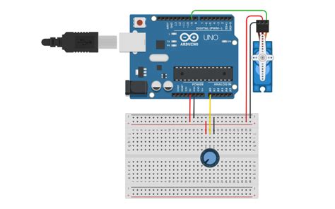 Circuit Design Control De Posicion De Un Servomotor Con Potenciometro Y