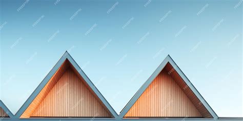 Premium Ai Image A Triangular Shaped Roof Tops