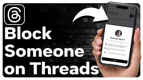 how to block someone on threads youtube