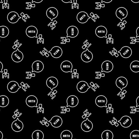 Premium Vector Square Root Of 100 Vector Math Blue Seamless Pattern