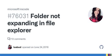 Folder Not Expanding In File Explorer Issue Microsoft Vscode GitHub