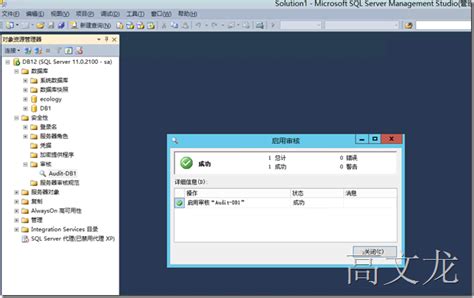 SQL Server 审计功能 记录所有的操作记录 高文龙的技术博客 CTO博客