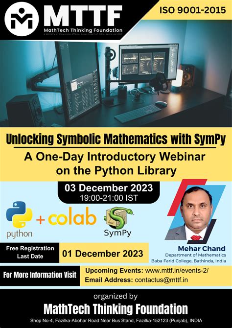 Unlocking Symbolic Mathematics With Sympy A One Day Introductory