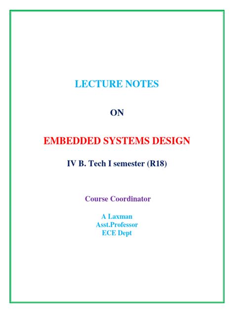 esd notes download free pdf microcontroller embedded system